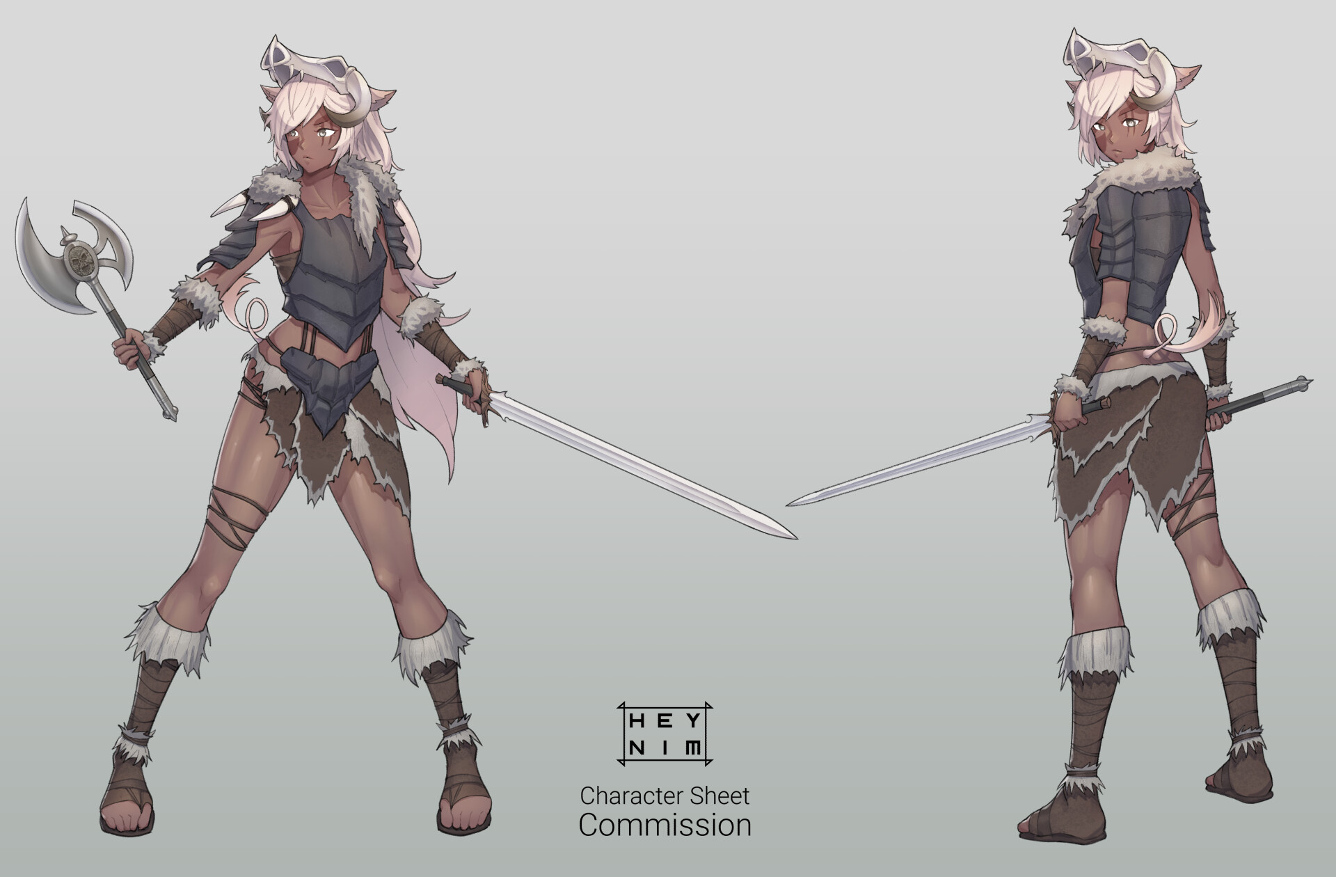 ArtStation - [Commission] Armored Character Sheet