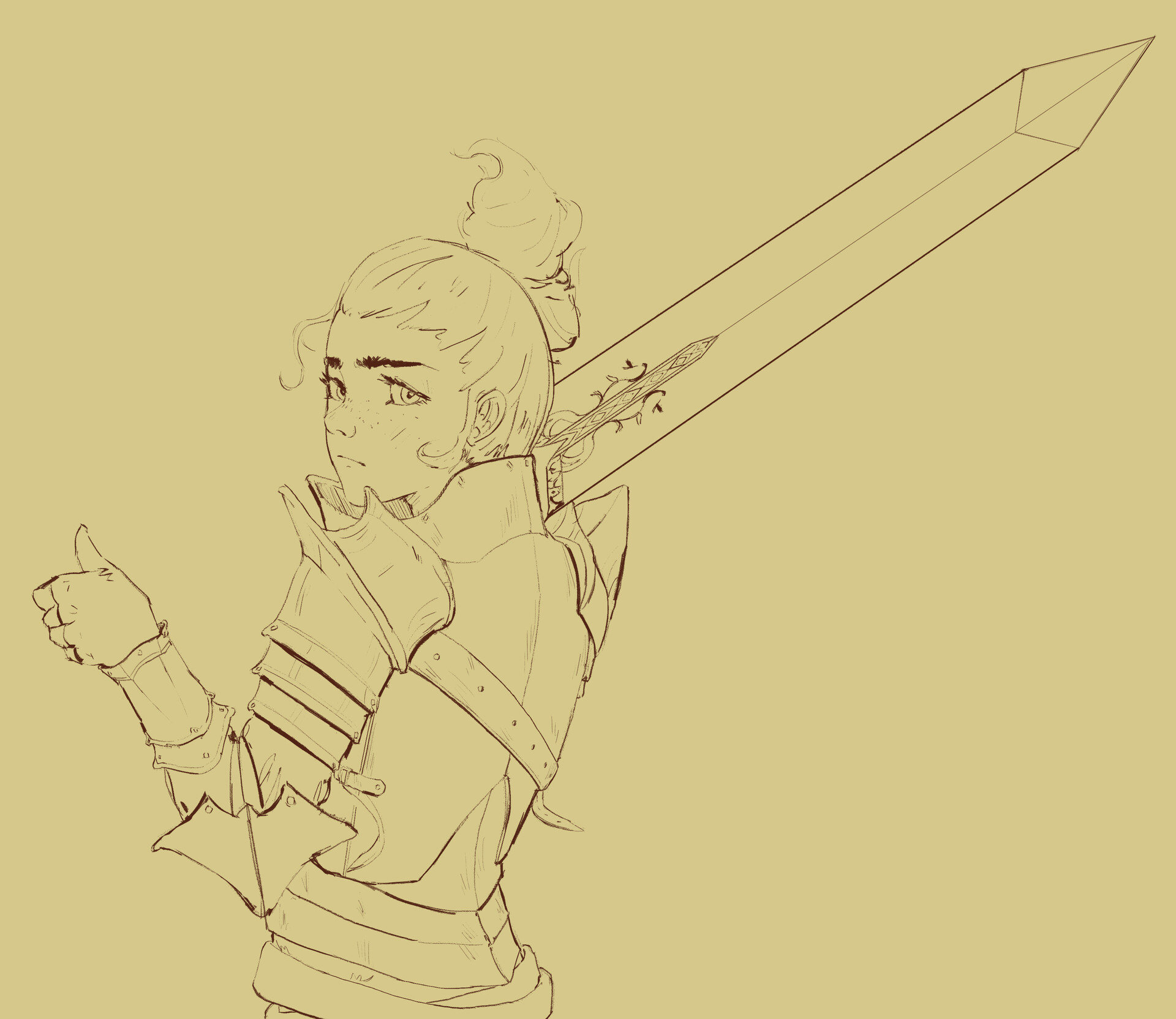 ArtStation - Knight Sketch