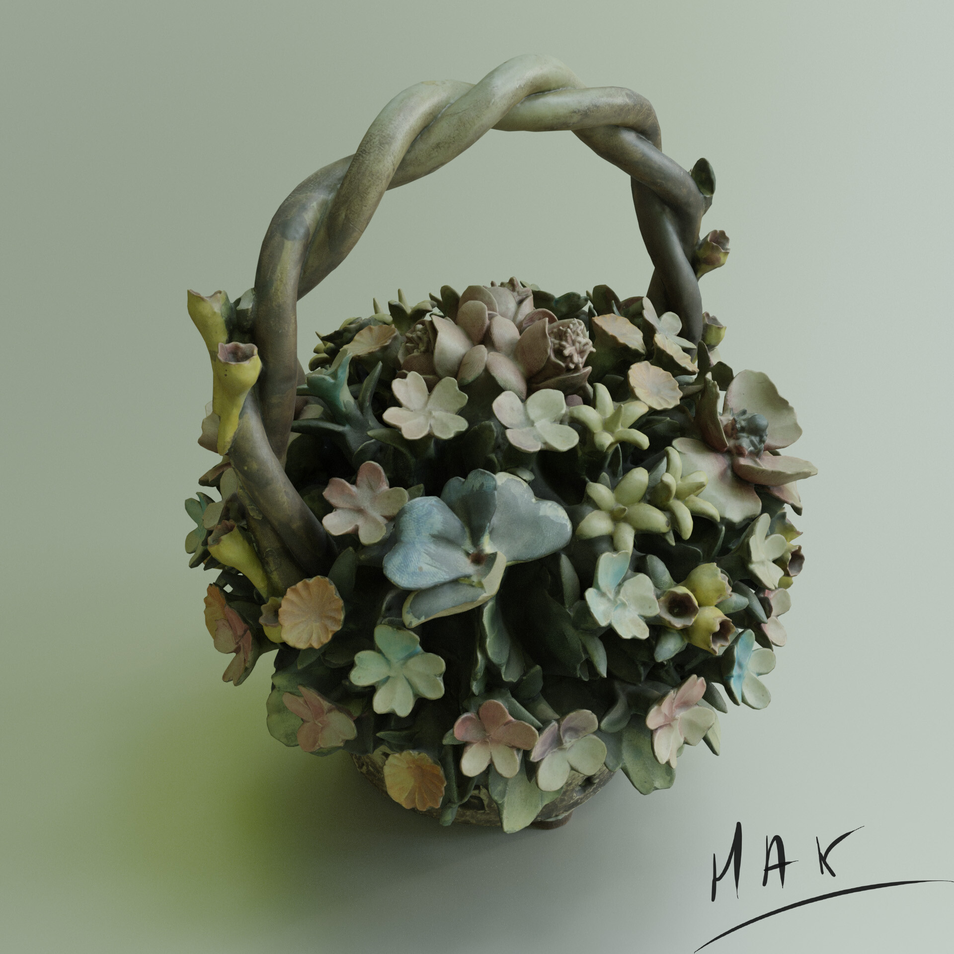 MAKRAM DAOU - Capodimonte porcelain Flowers