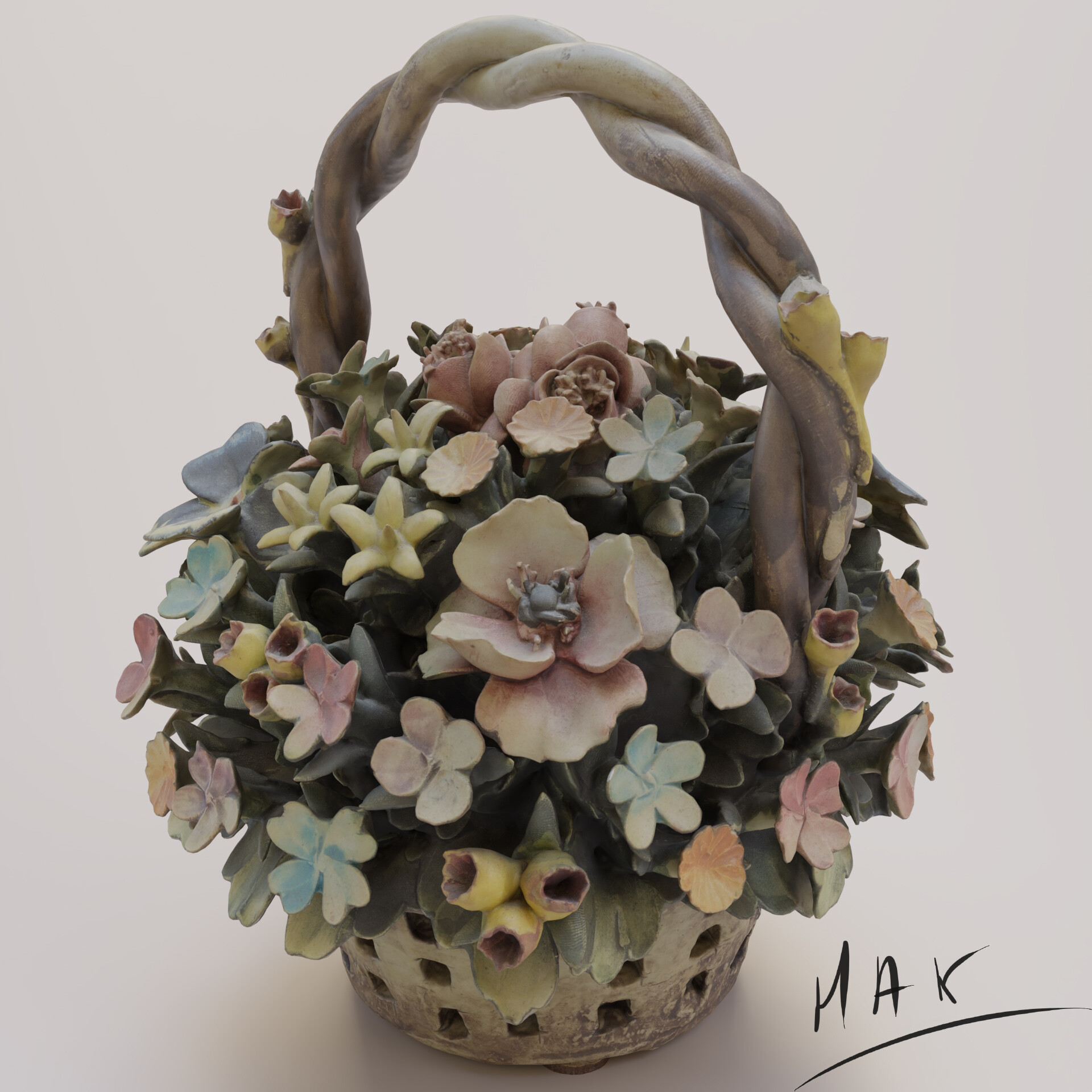 MAKRAM DAOU - Capodimonte porcelain Flowers