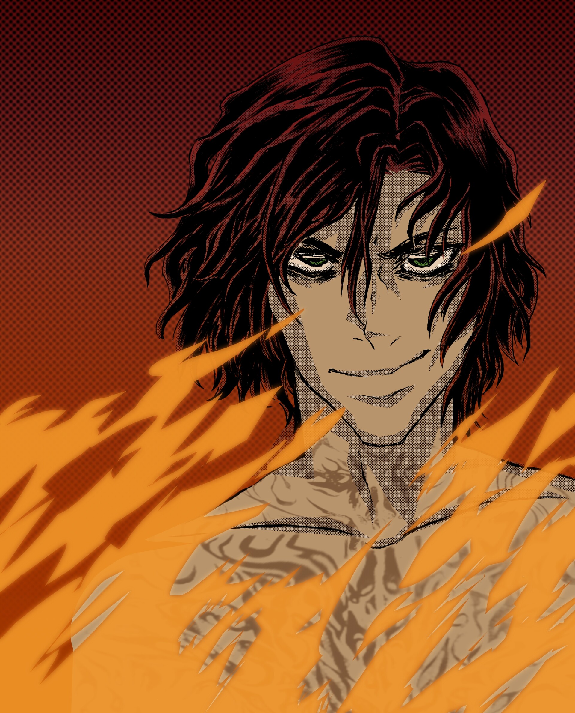 ArtStation - The Psycho in the Fire