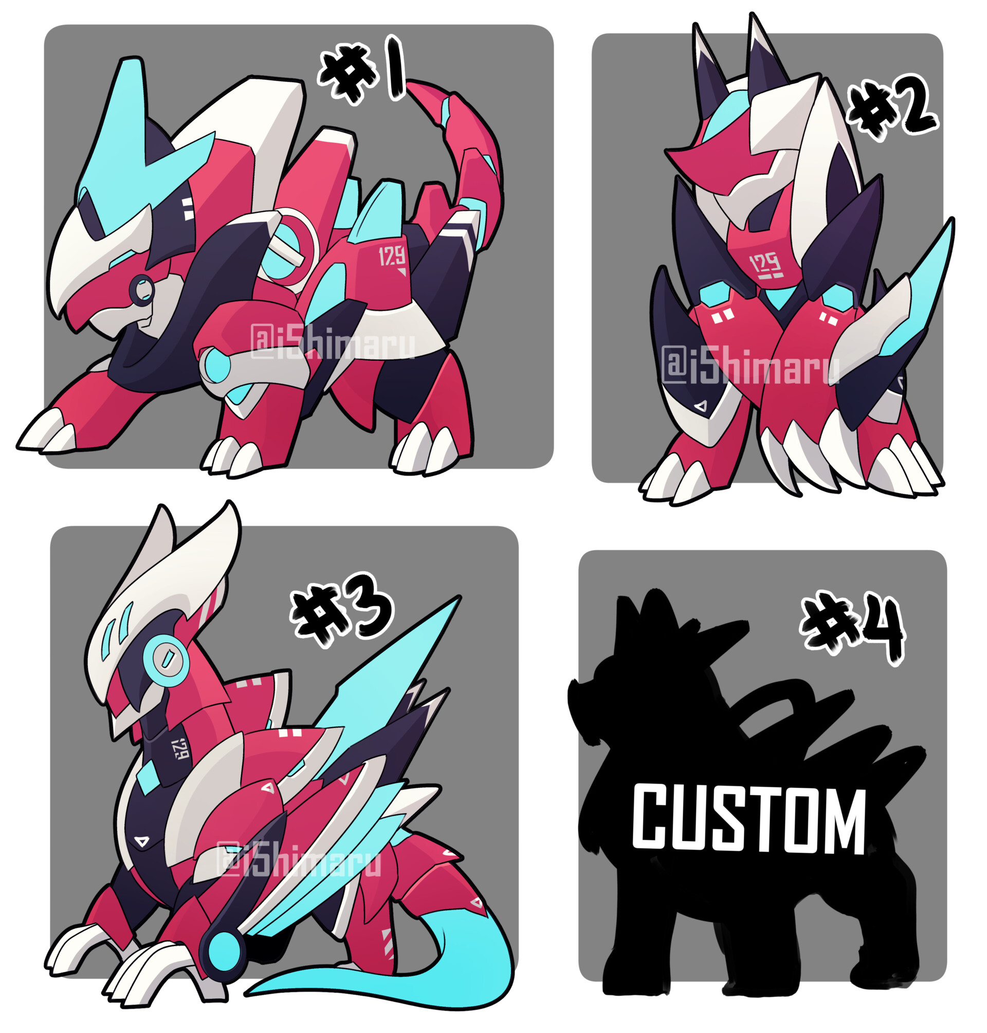 ArtStation - Adopt 129 : Mecha monster XXXI