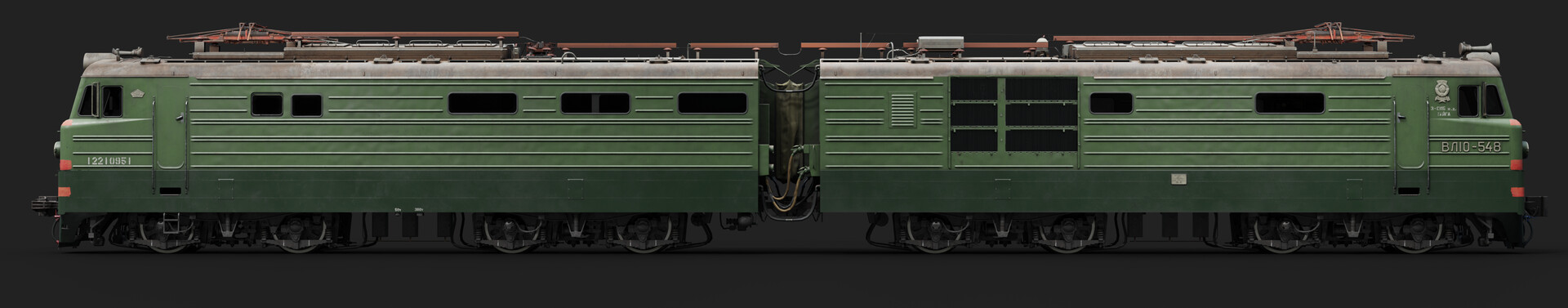 Ilya Osin - VL10 soviet electric locomotive exterior model