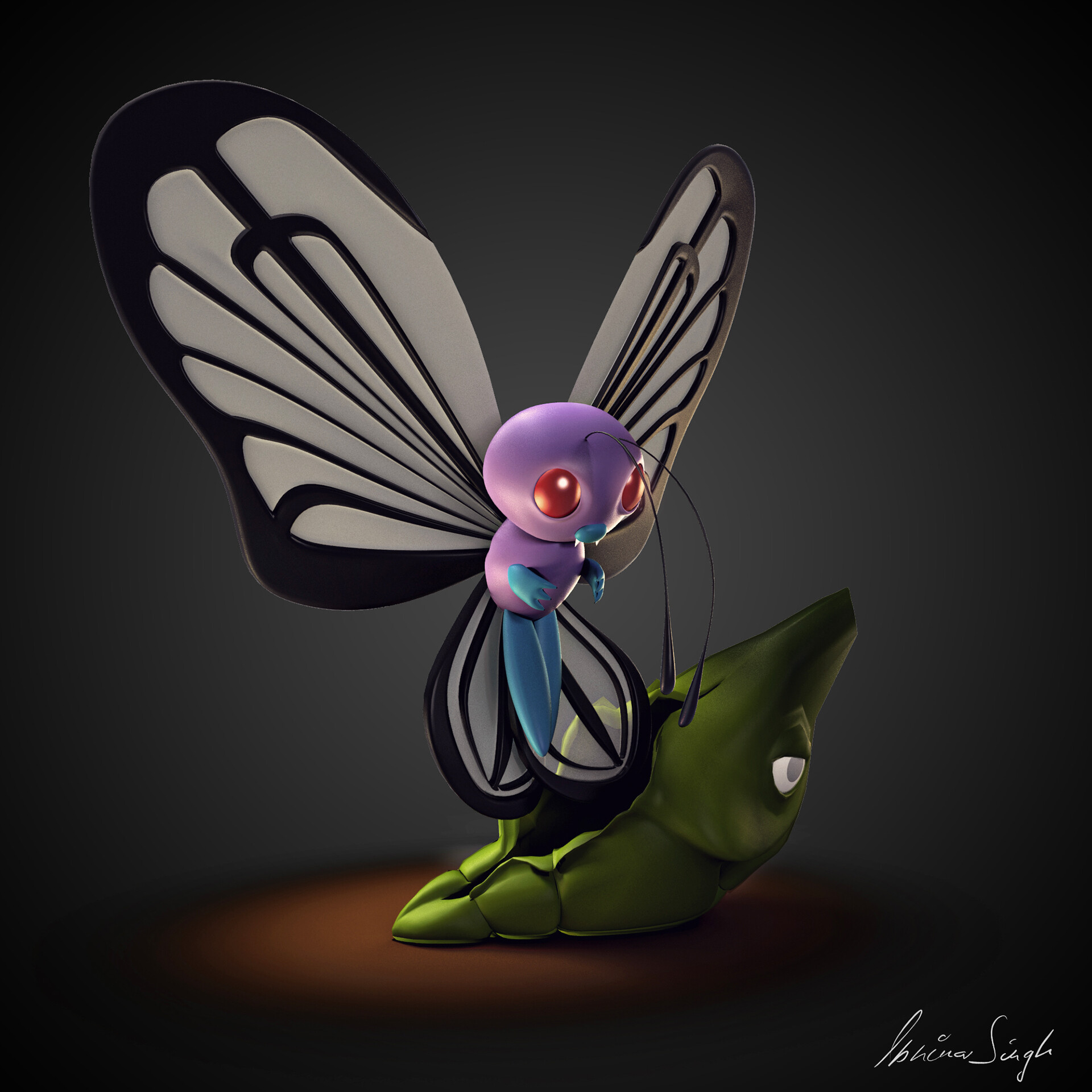 ArtStation - pokemon butterfree