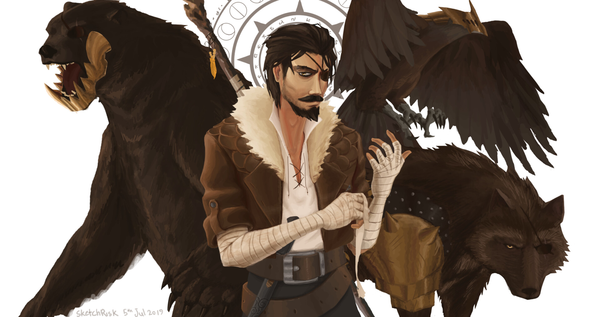 ArtStation - Human Druid - Black Crown