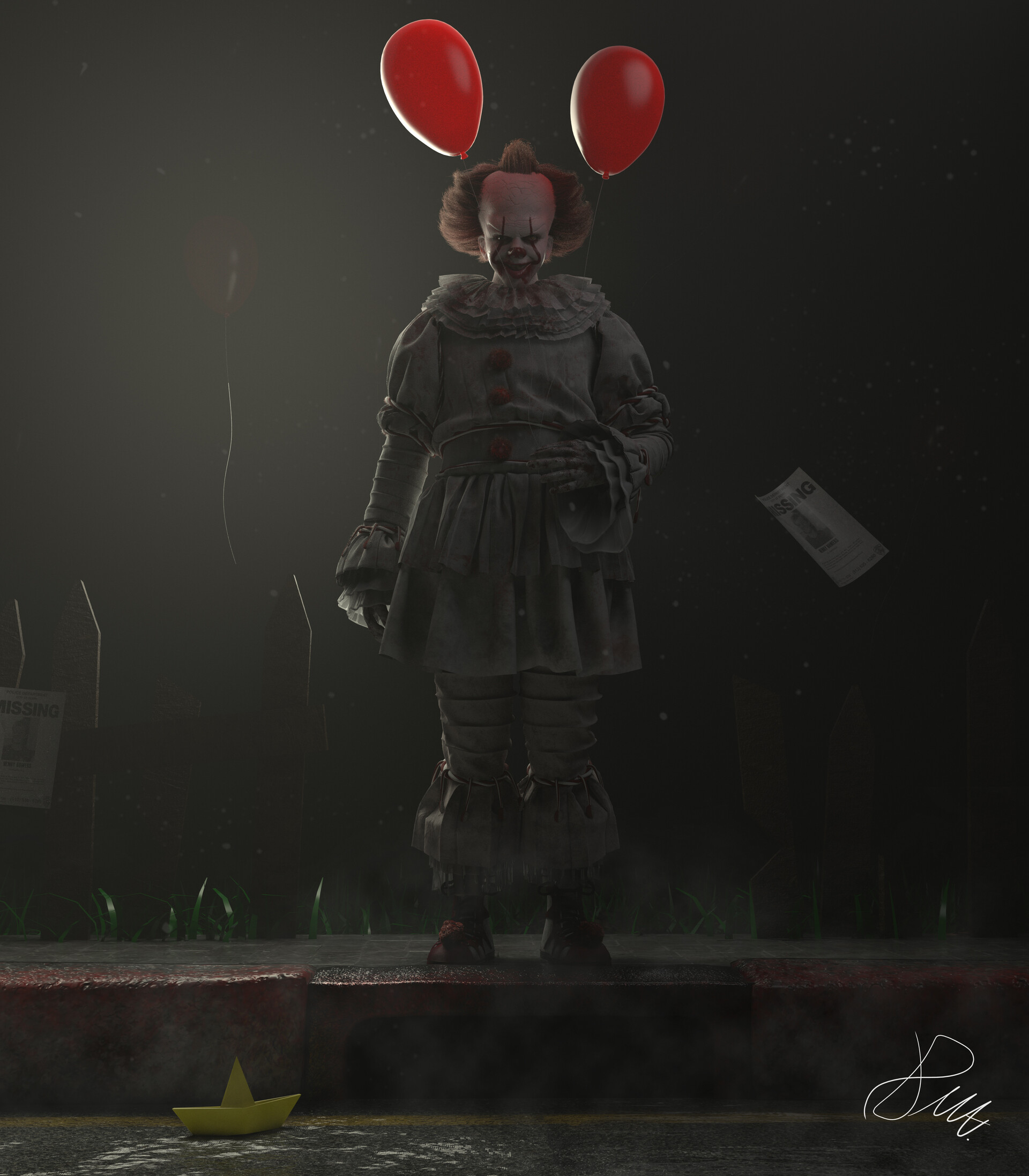 ArtStation - Pennywise 3D character