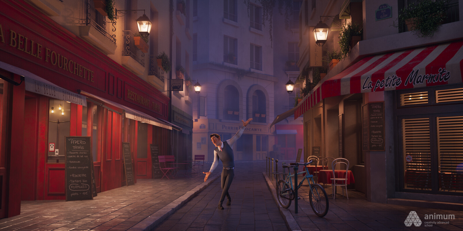 Elsa Carrasco Rosado - Street in the night