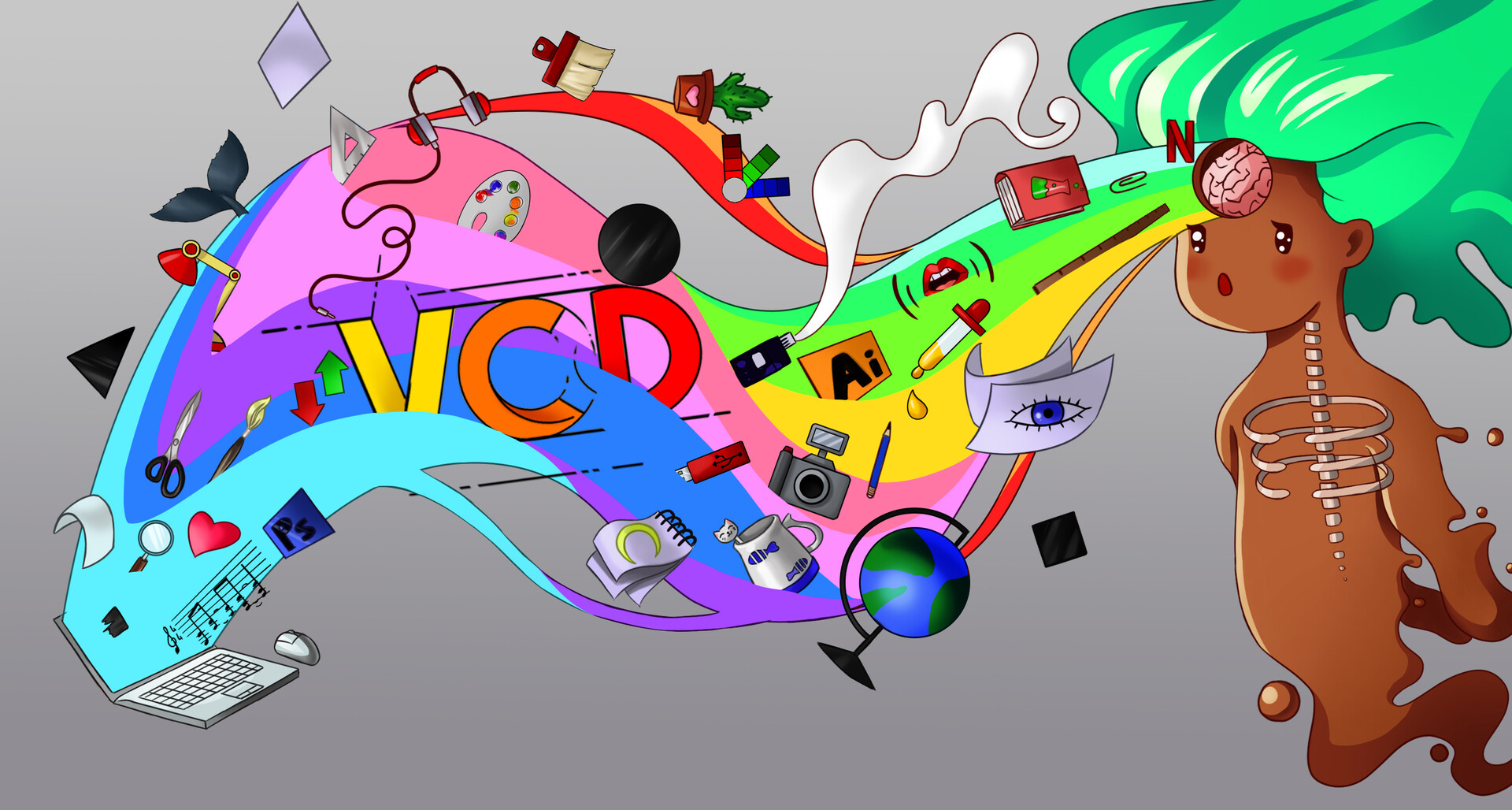 ArtStation - VCD wall painting design