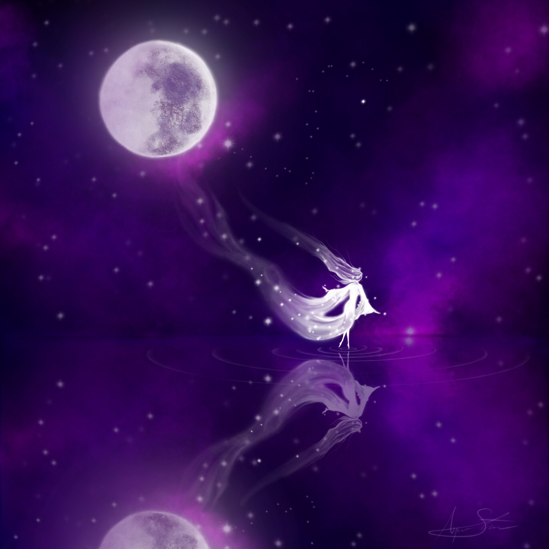 ArtStation - Moon goddess