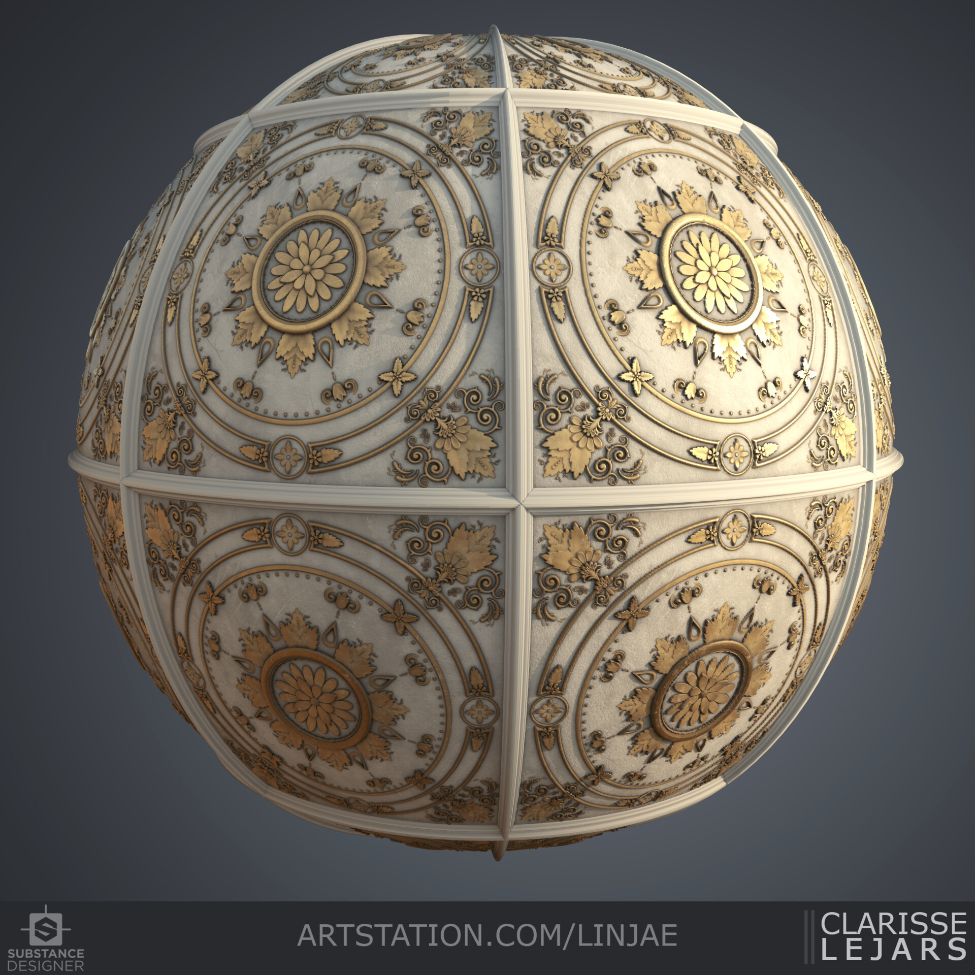 ArtStation - Ornate Ceiling Material