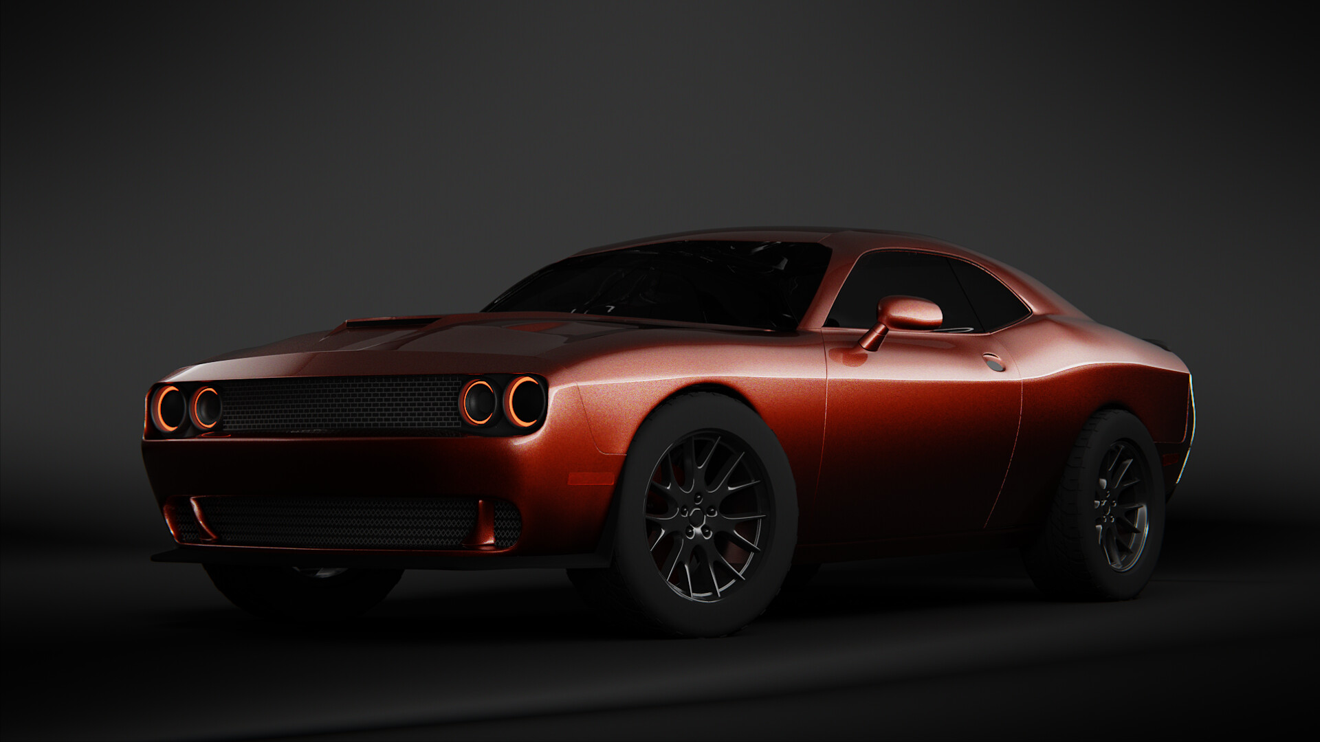 ArtStation - Dodge Challenger Hellcat