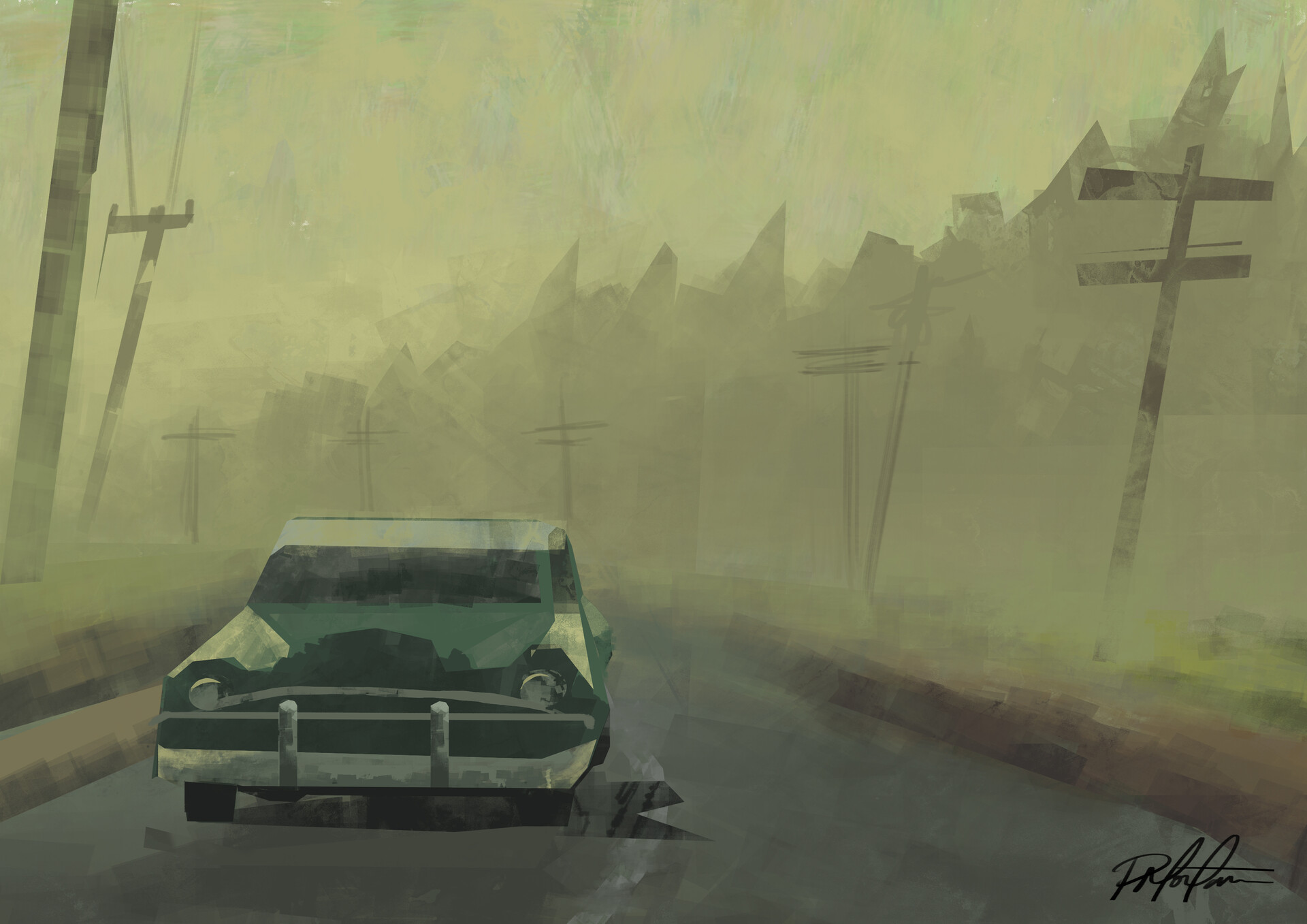 ArtStation - creepy car