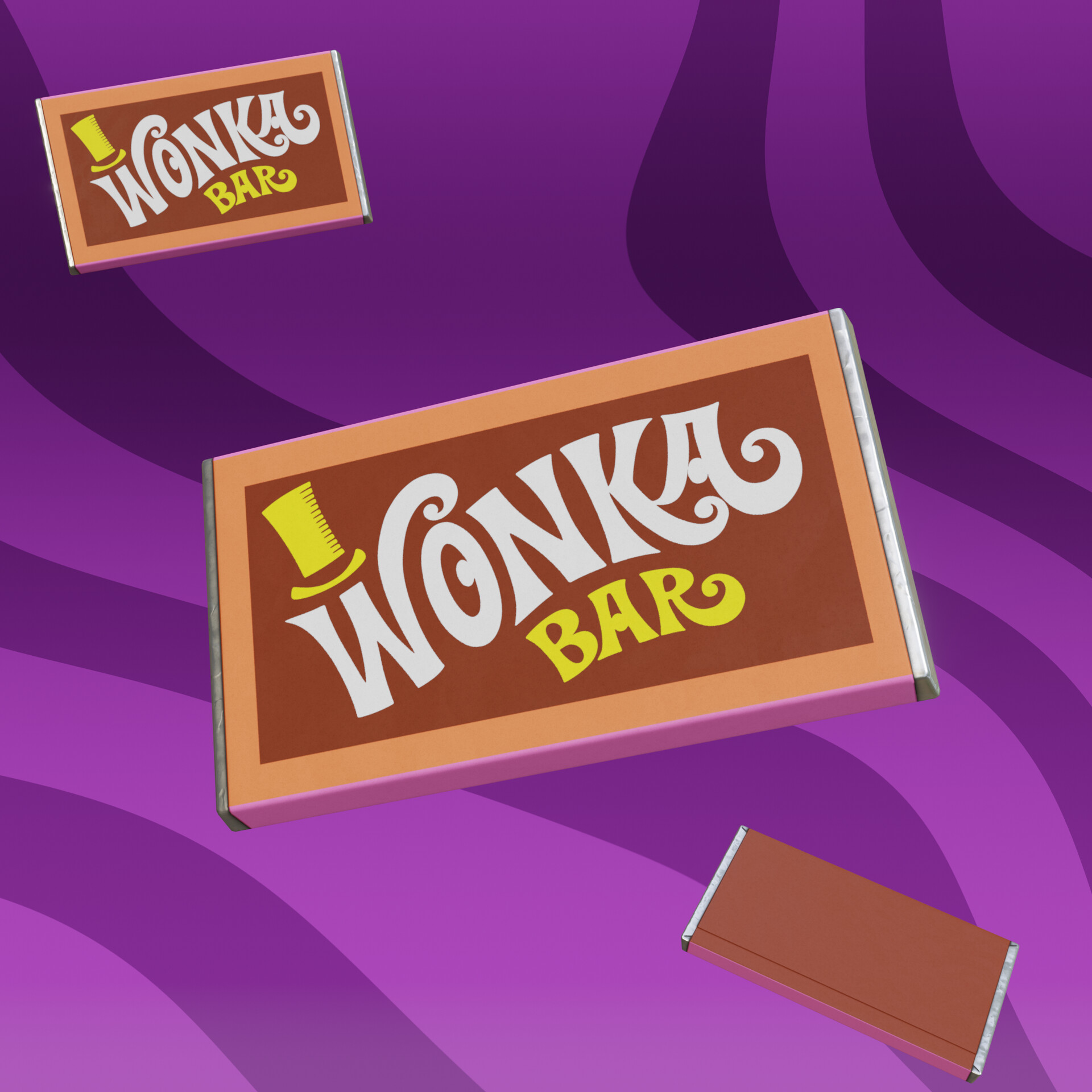 wonka chocolate bar template