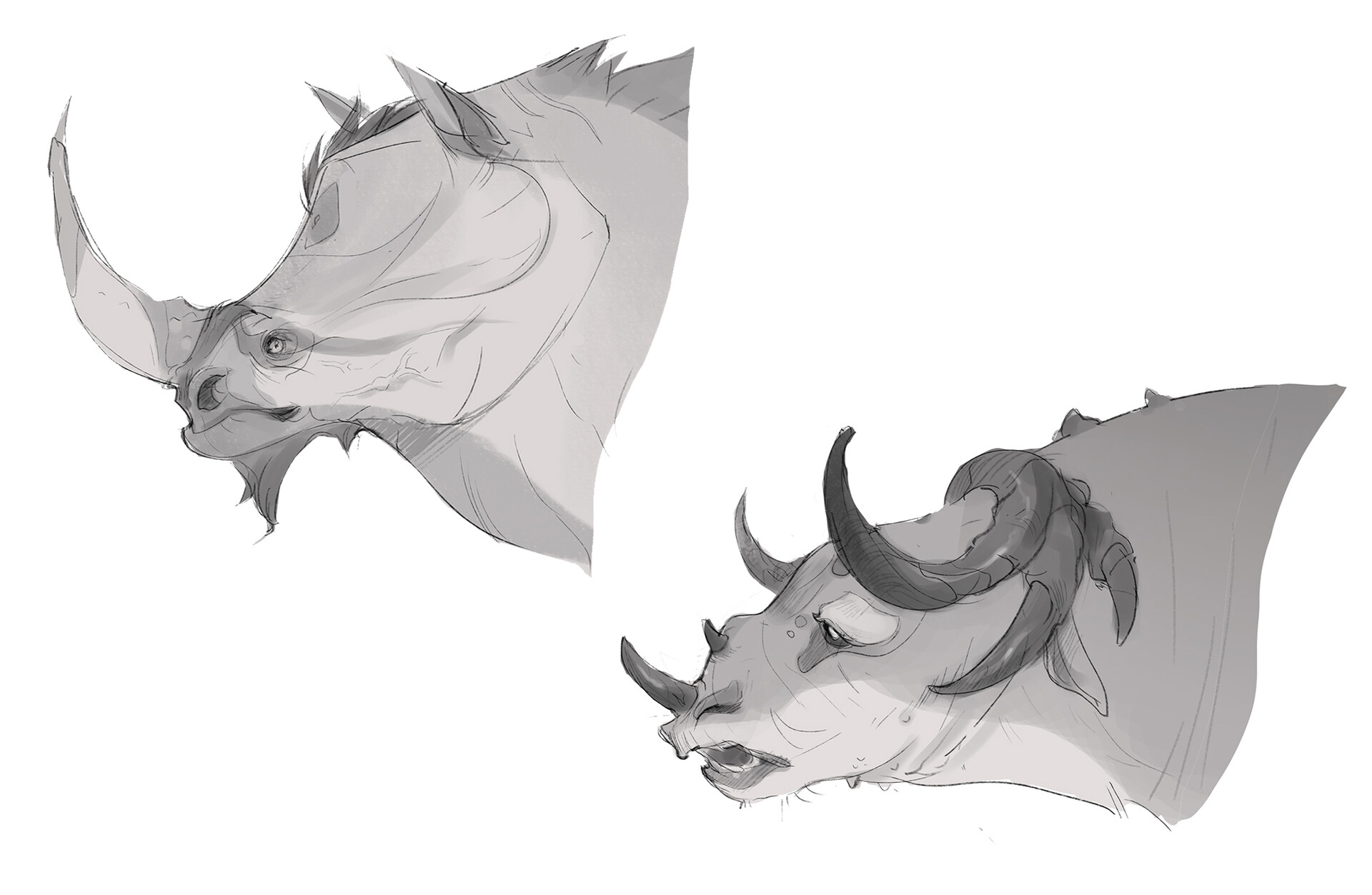 ArtStation - Creature heads