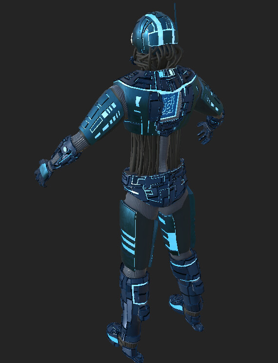 Oliver Yu - Emissive Soldier-type in Unreal Engine