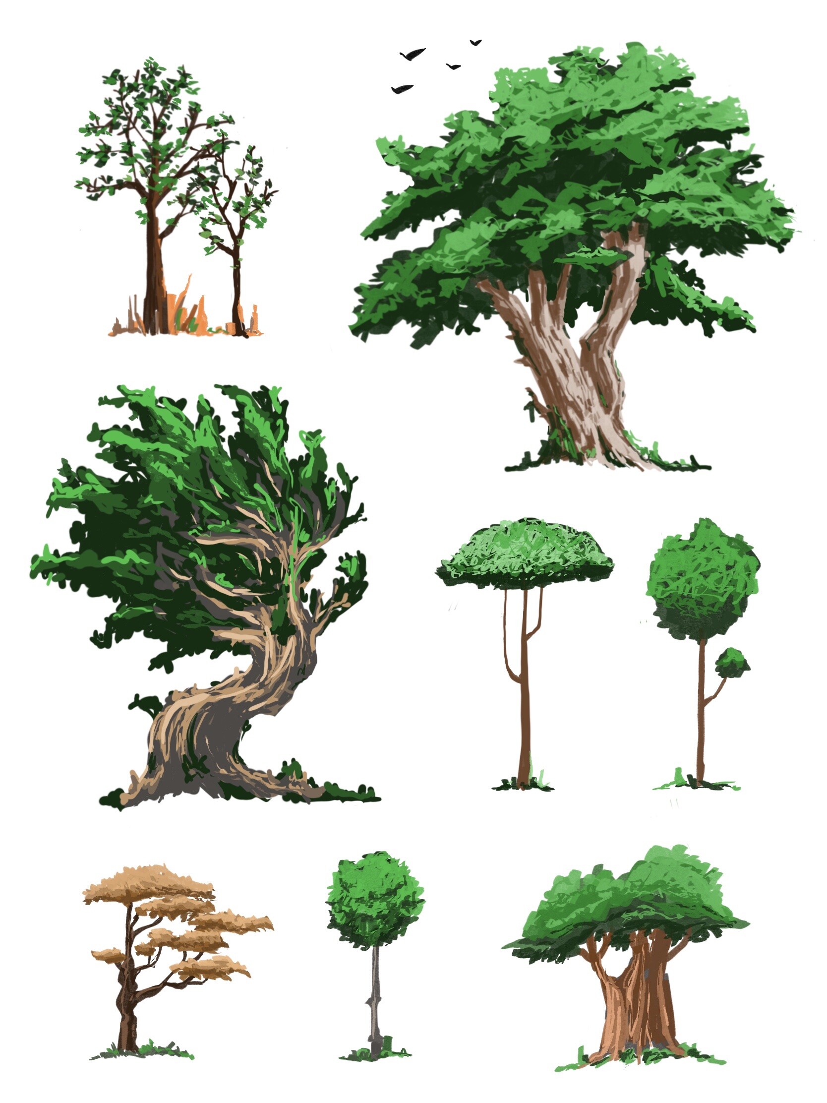 ArtStation - Tree designs
