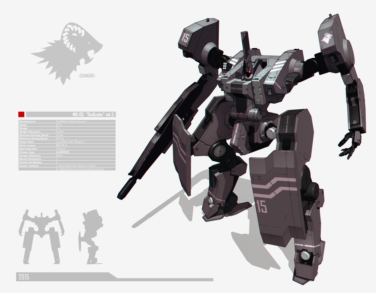 ArtStation - Stoßzahn Fünf - Heavy Assault Mech
