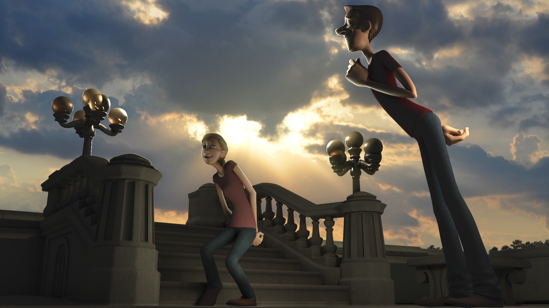 ArtStation - exterior lighting scene