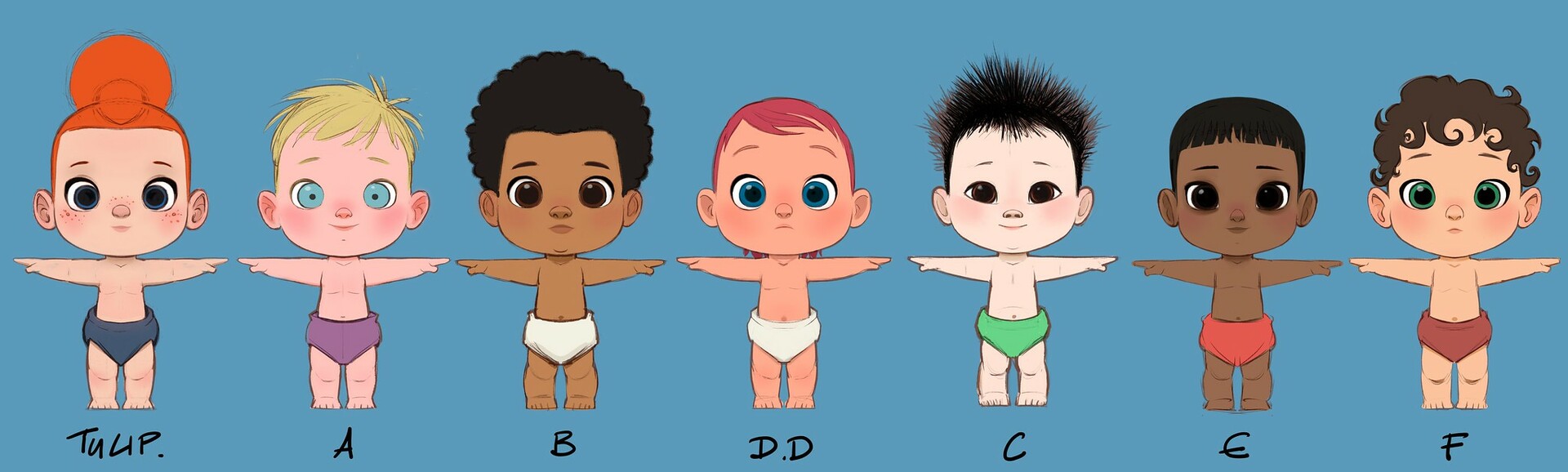 Sylvain Deboissy - Storks Character Design (2016)