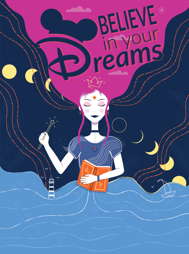 ArtStation - Disney princess dreaming