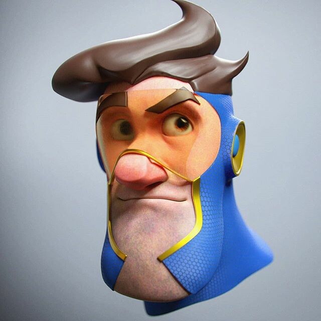 ArtStation - The hero and villain heads