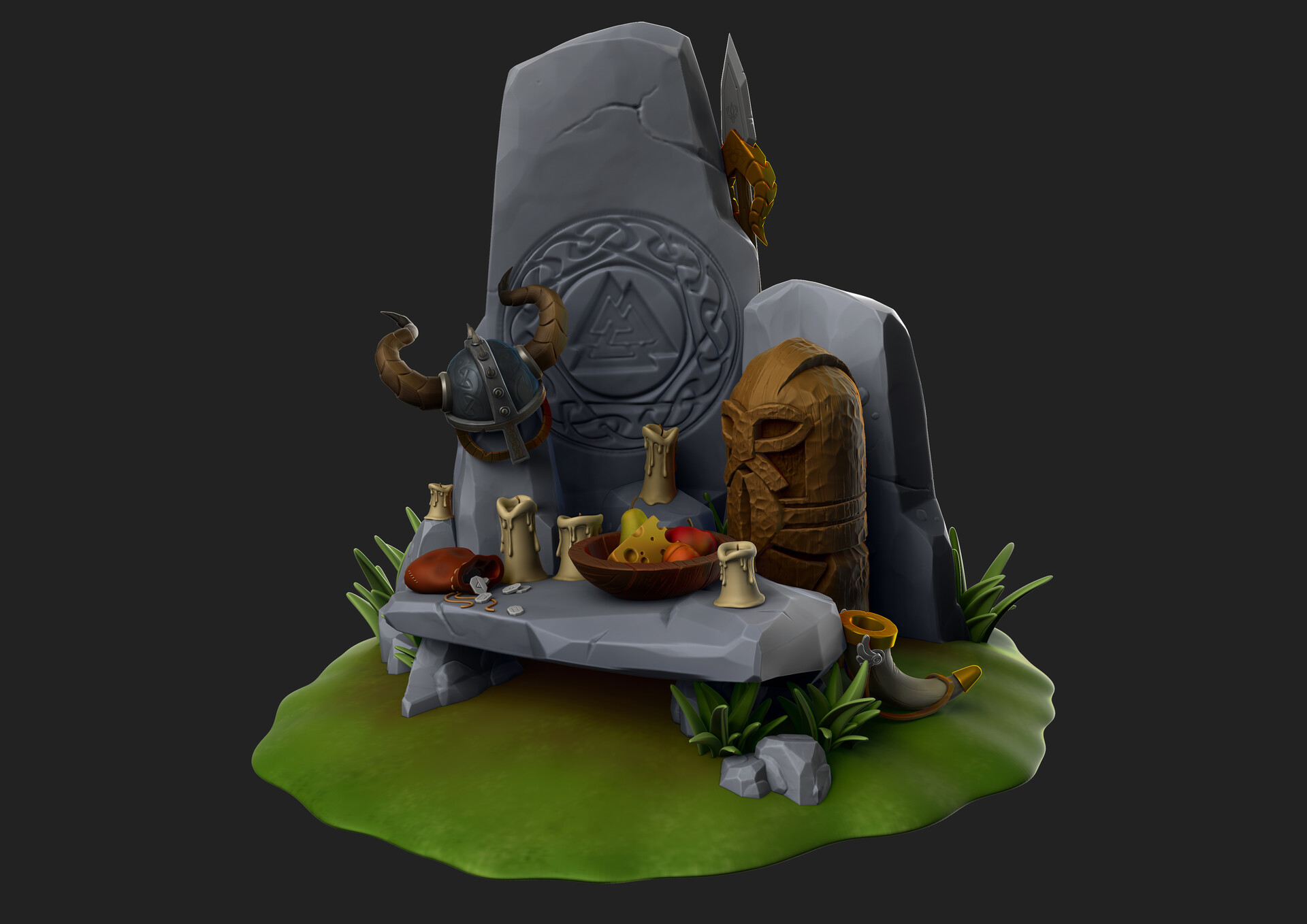 ArtStation - Stylized Viking Altar