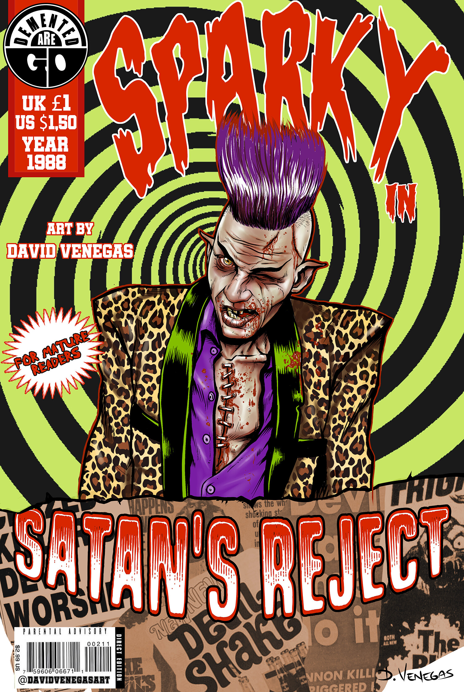 ArtStation - "Sparky" Phillips from "Demented Are Go"