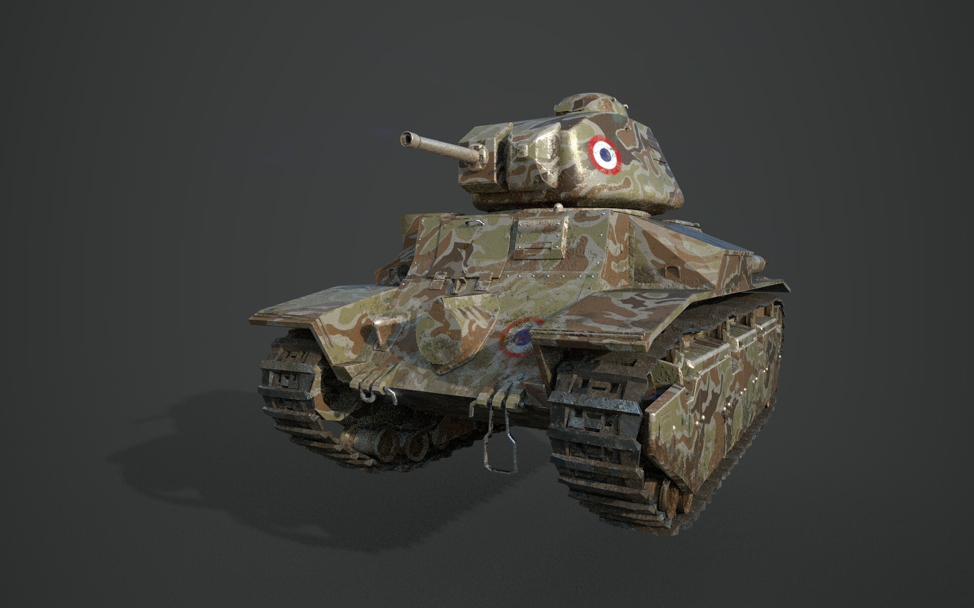 ArtStation - WWII French Tank Renault D2