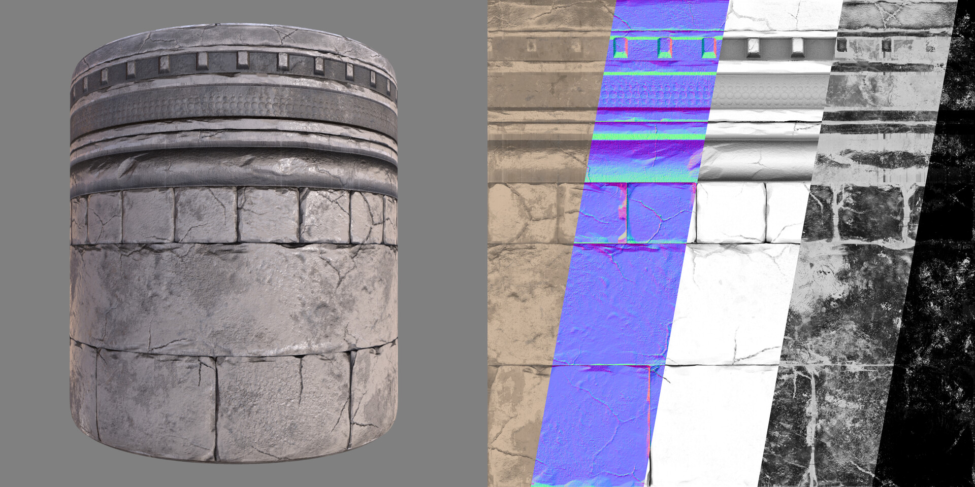 ArtStation - Stone Trim Sheet