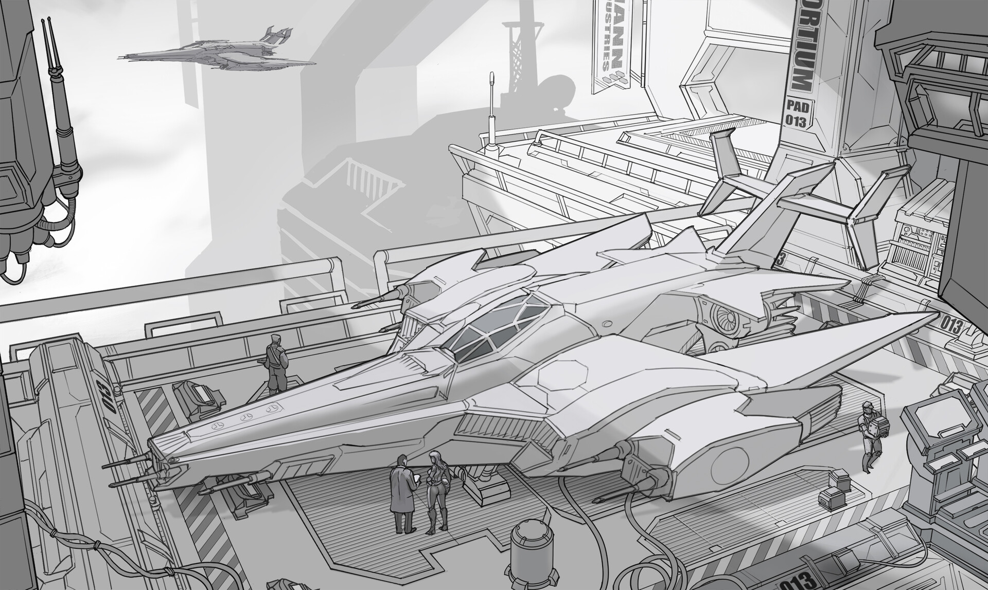 ArtStation - Air Base W.I.P