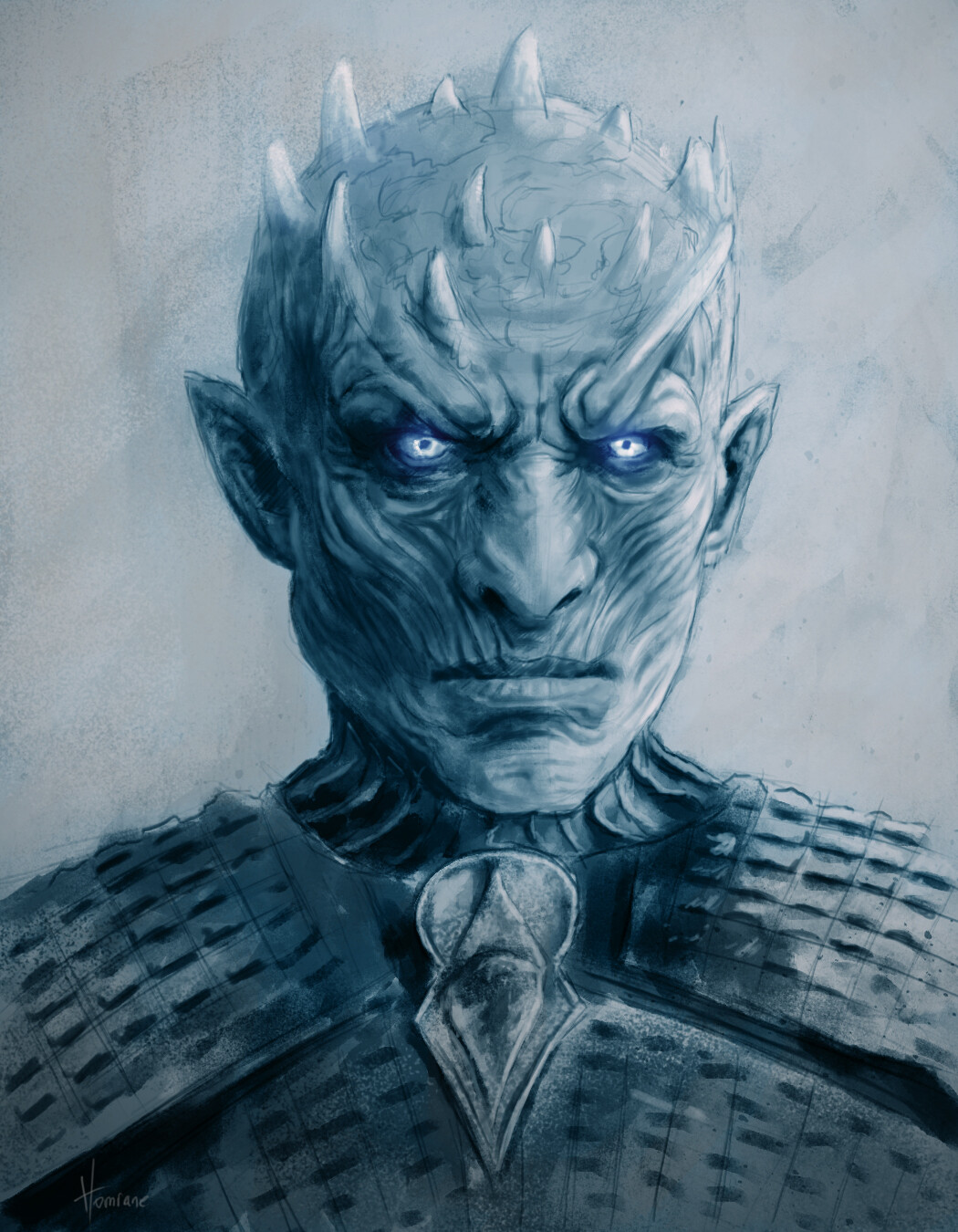 how to draw night king