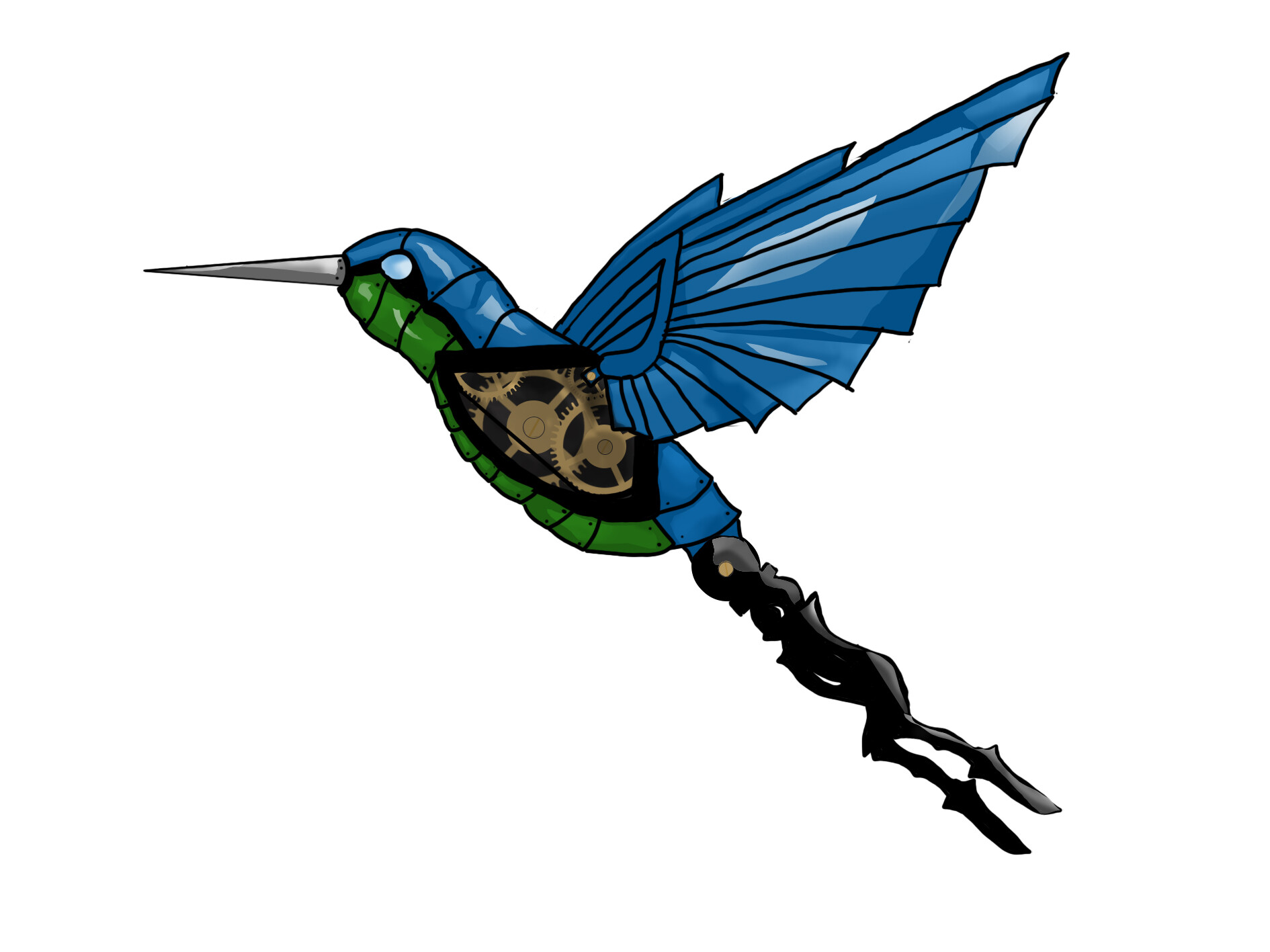 ArtStation - Steampunk Hummingbird (Sidekick)