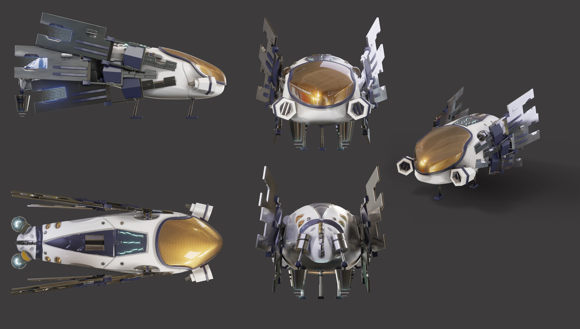 ArtStation - sci-fi ship concept 3D