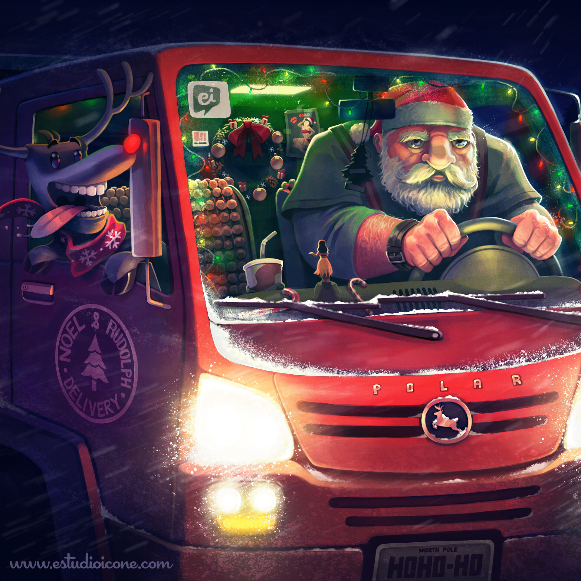 ArtStation - NOEL & RUDOLPH DELIVERY