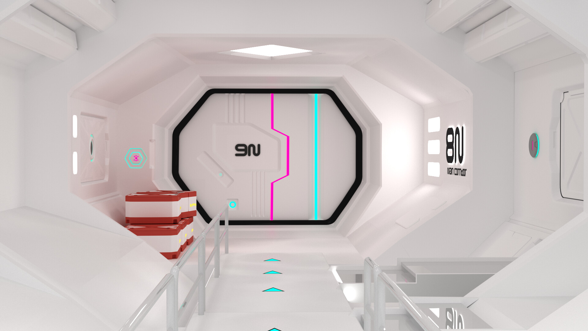 ArtStation - Spaceship Corridor