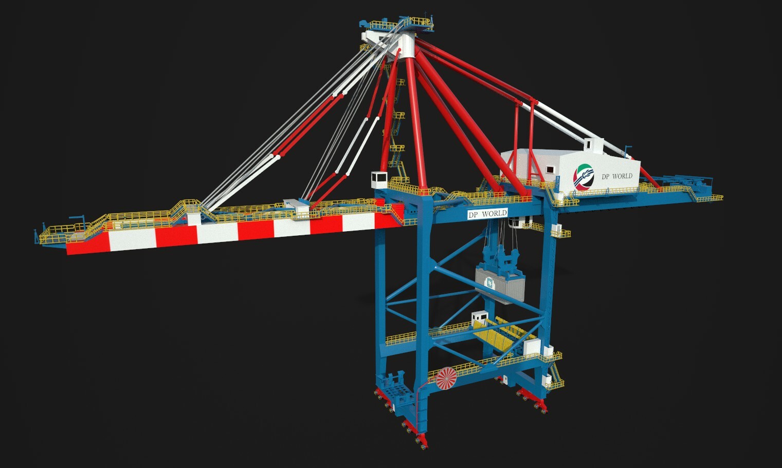 ArtStation - Harbor Container Crane