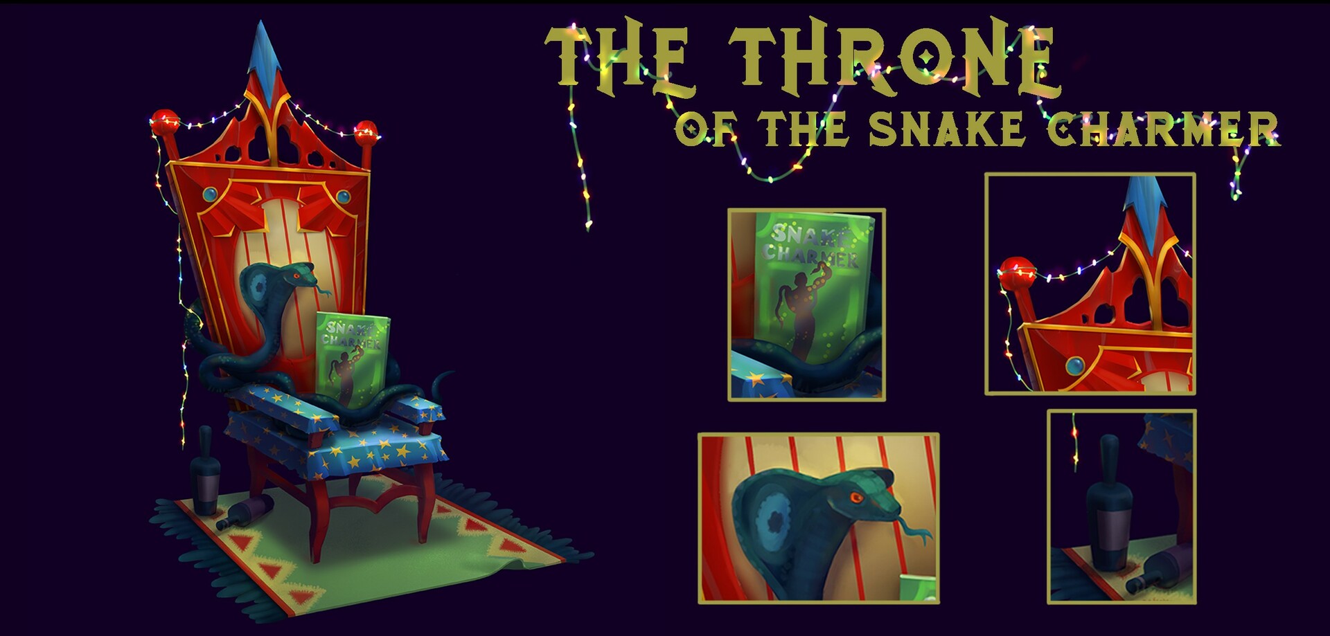 ArtStation - The Throne of the snake charmer