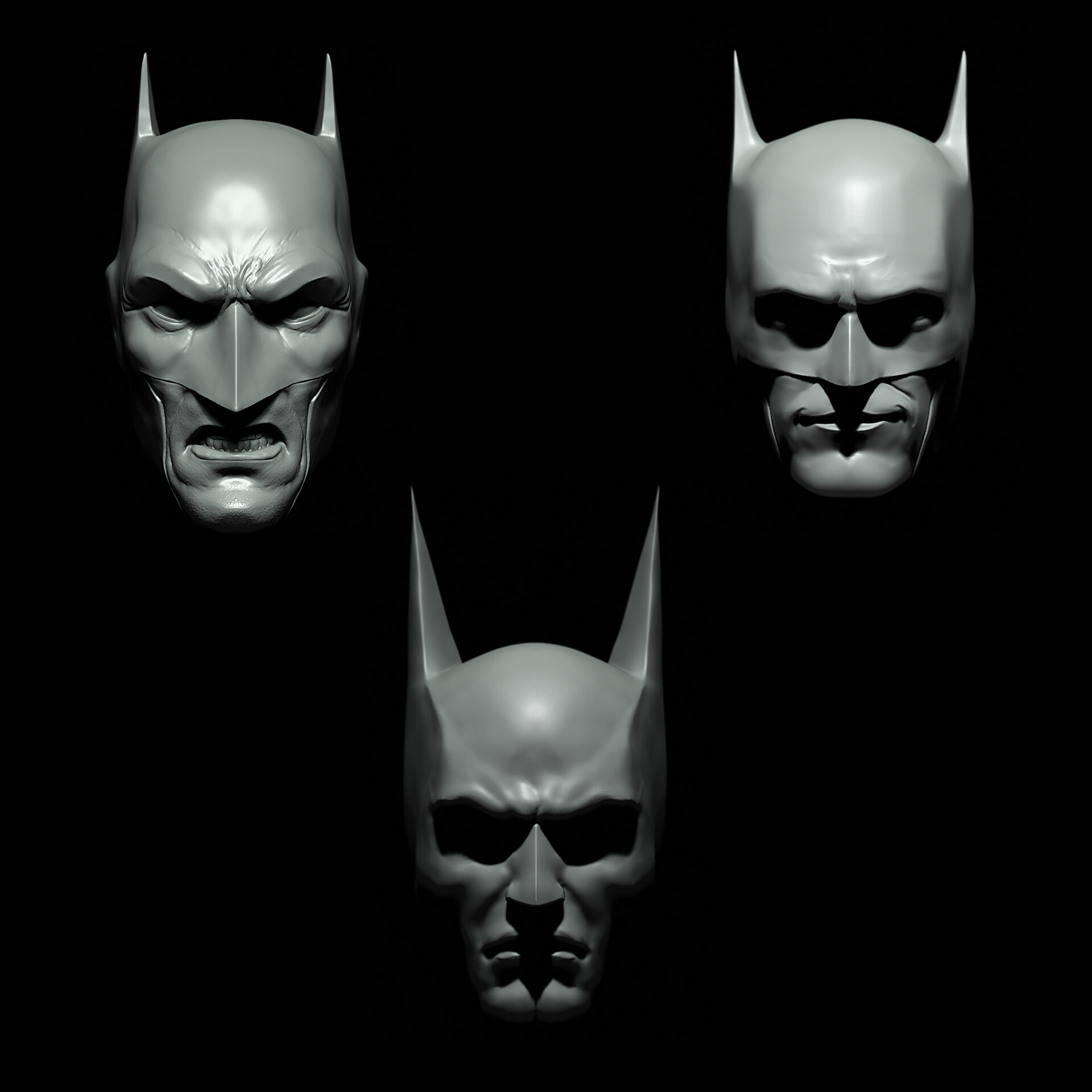 ArtStation - DC Headshot Series - Bats