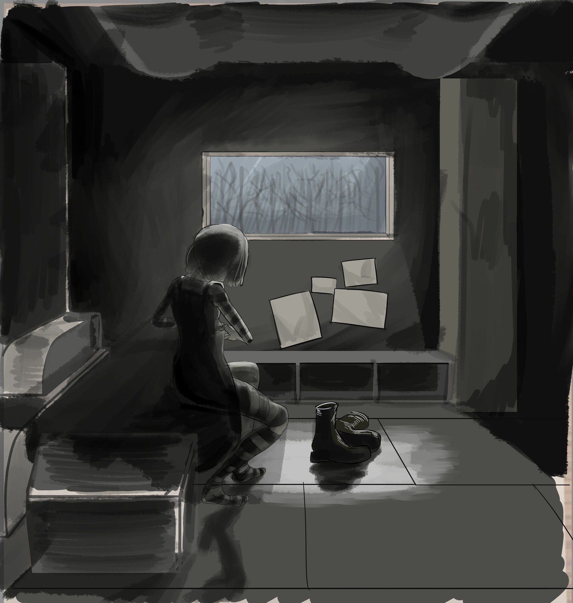 ArtStation - Utility closet girl