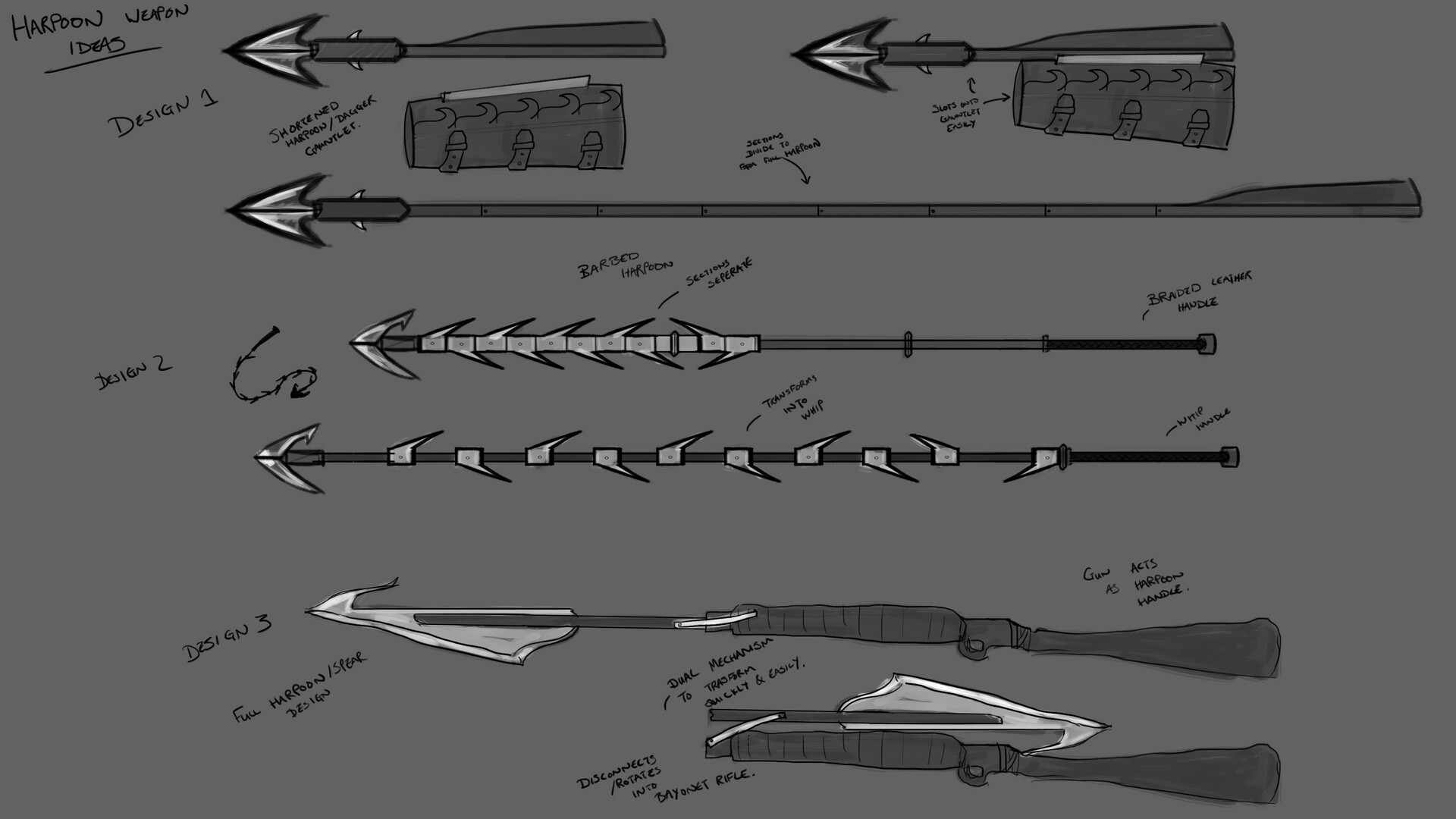 Chloe Smith - Fraught Coldblood Transformable Weapon Concepts