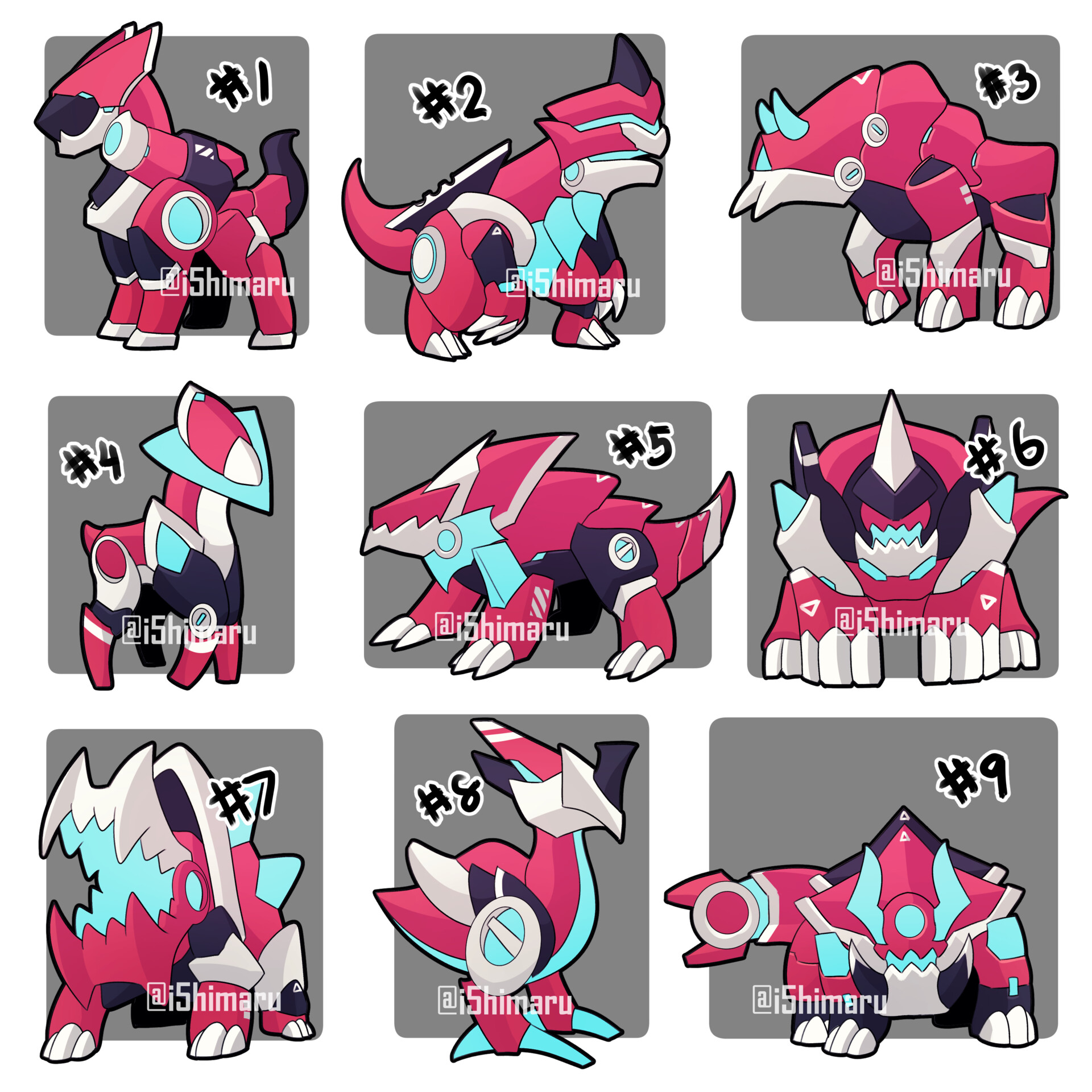 ArtStation - Adopt 130 : Baby Mecha monster XXII