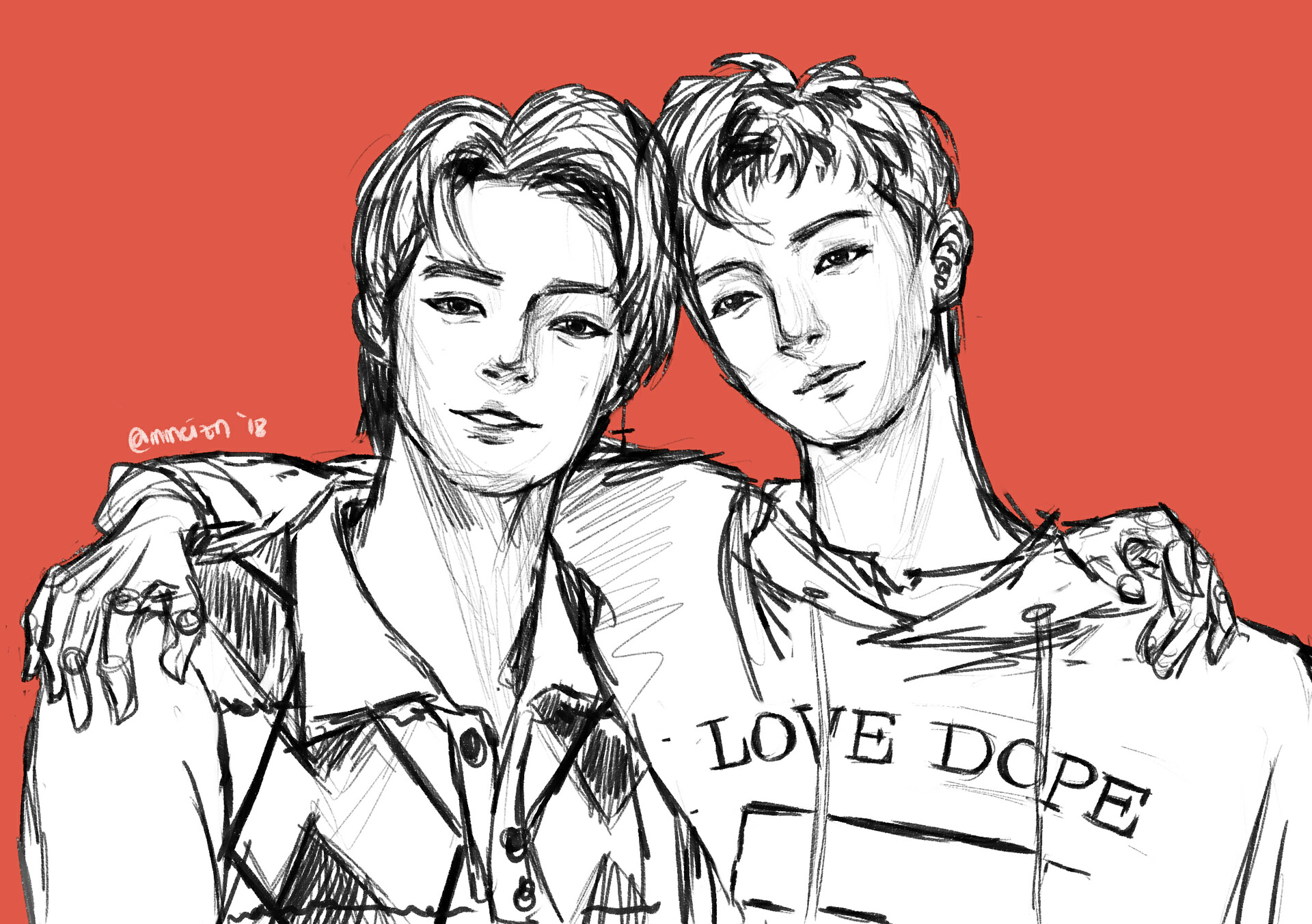 ArtStation - NCT Taeyong x Ten sketch