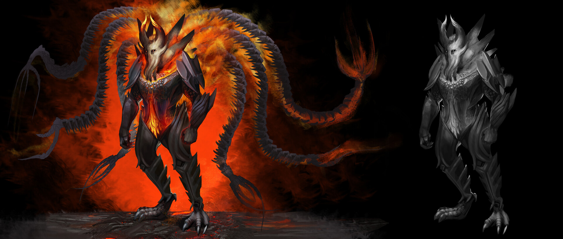 ArtStation - Abaddon, Fire Overlord