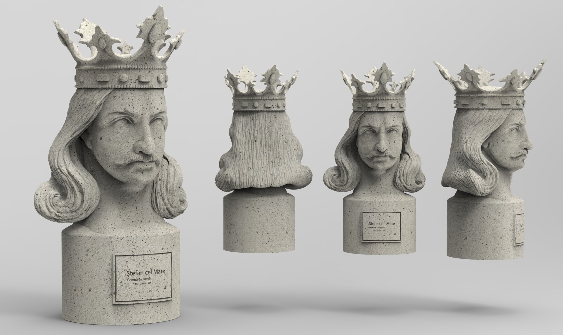 ArtStation - Head / Stephen III of Moldavia (Ștefan cel Mare)