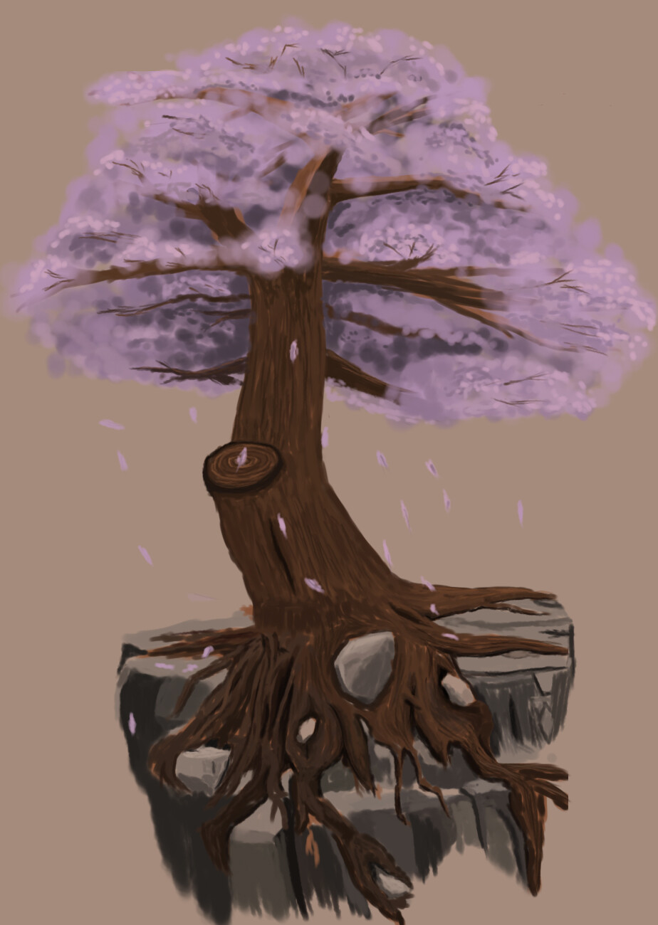 ArtStation - pink tree