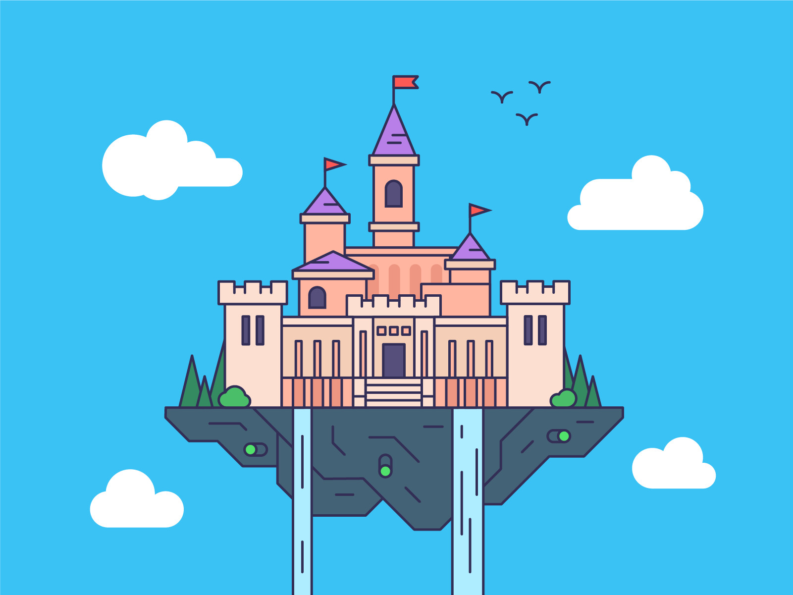 ArtStation - Flying castle