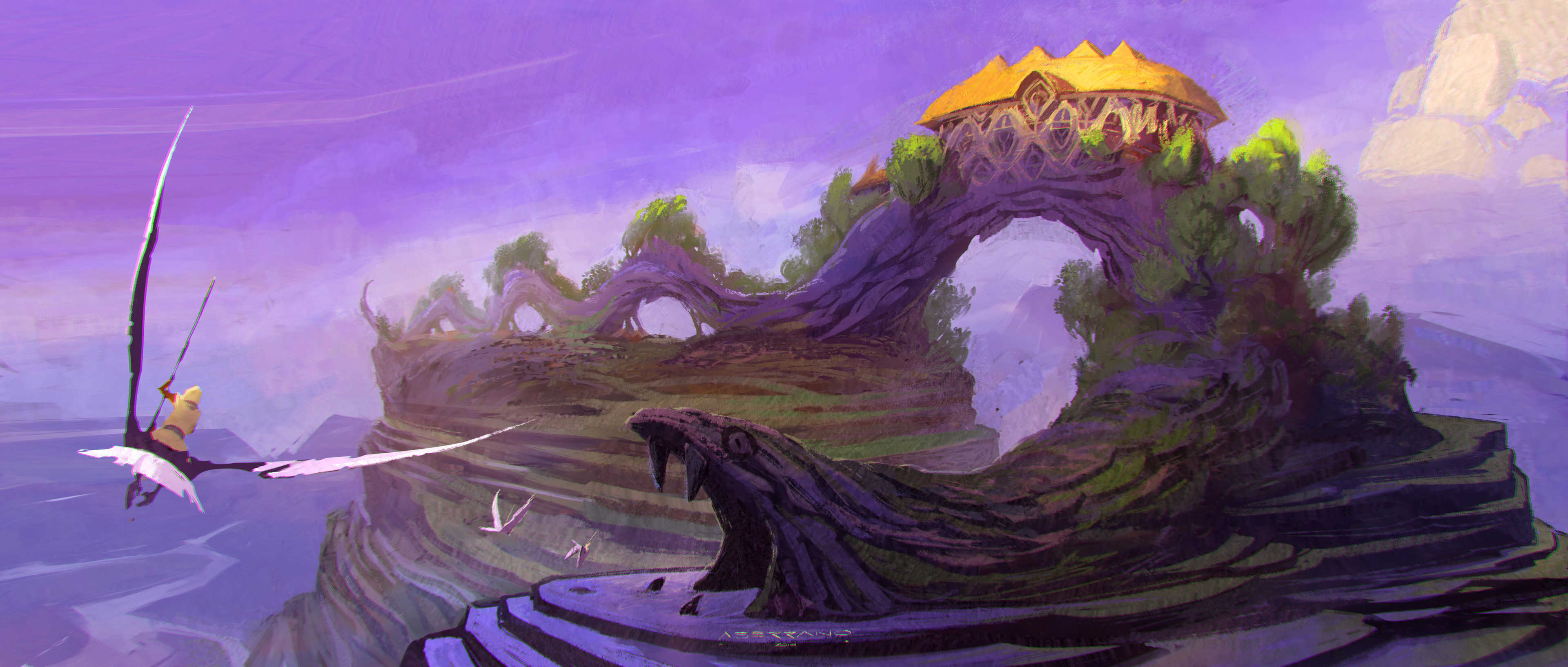 Dragon Temple by Armand Serrano : r/ImaginaryTemples