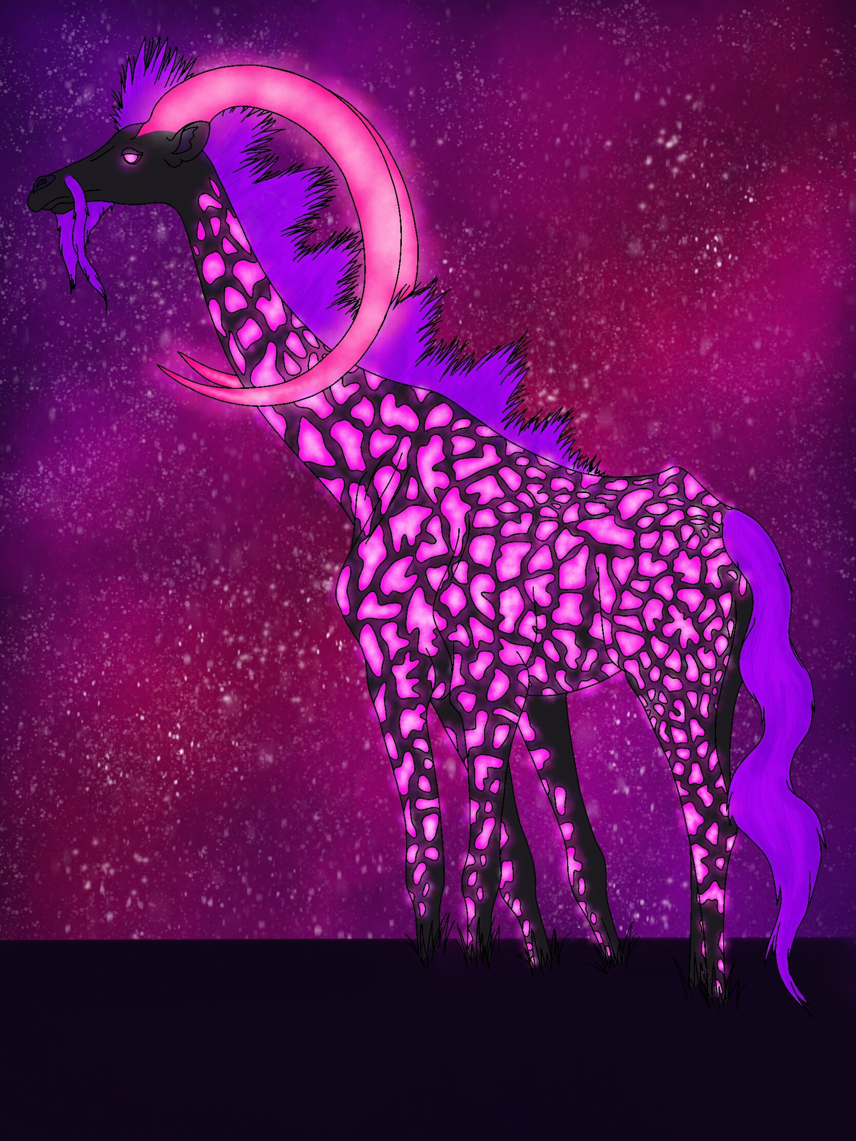 ArtStation - Luminescent Giraffe