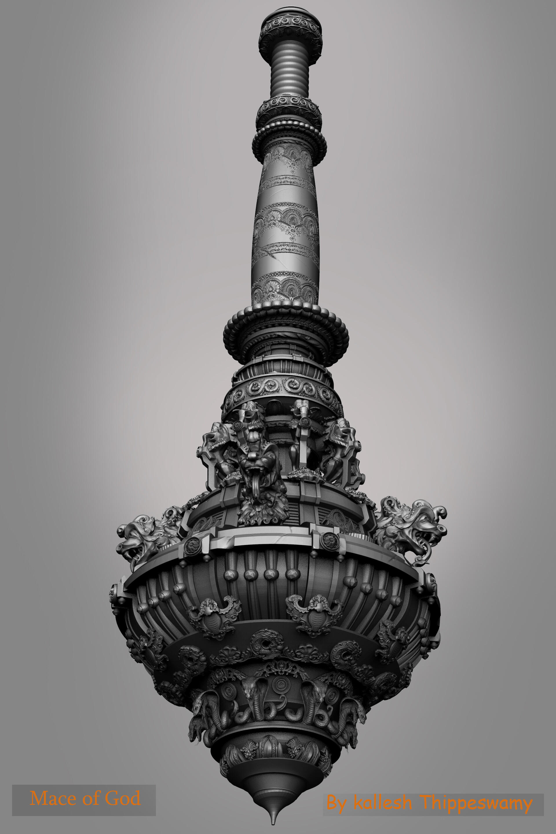 Kallesh Thippeswamy - THE MACE OF HANUMAN (indian mythology powerful ...