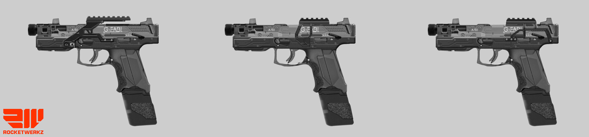 ArtStation - Pistol Rail Sketch
